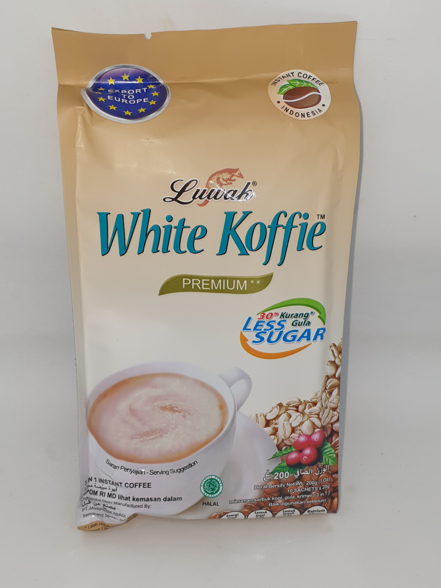 Luwak White Kaffe - Less Sugar - Deluvina Onlineshop - Deluvina Online Shop